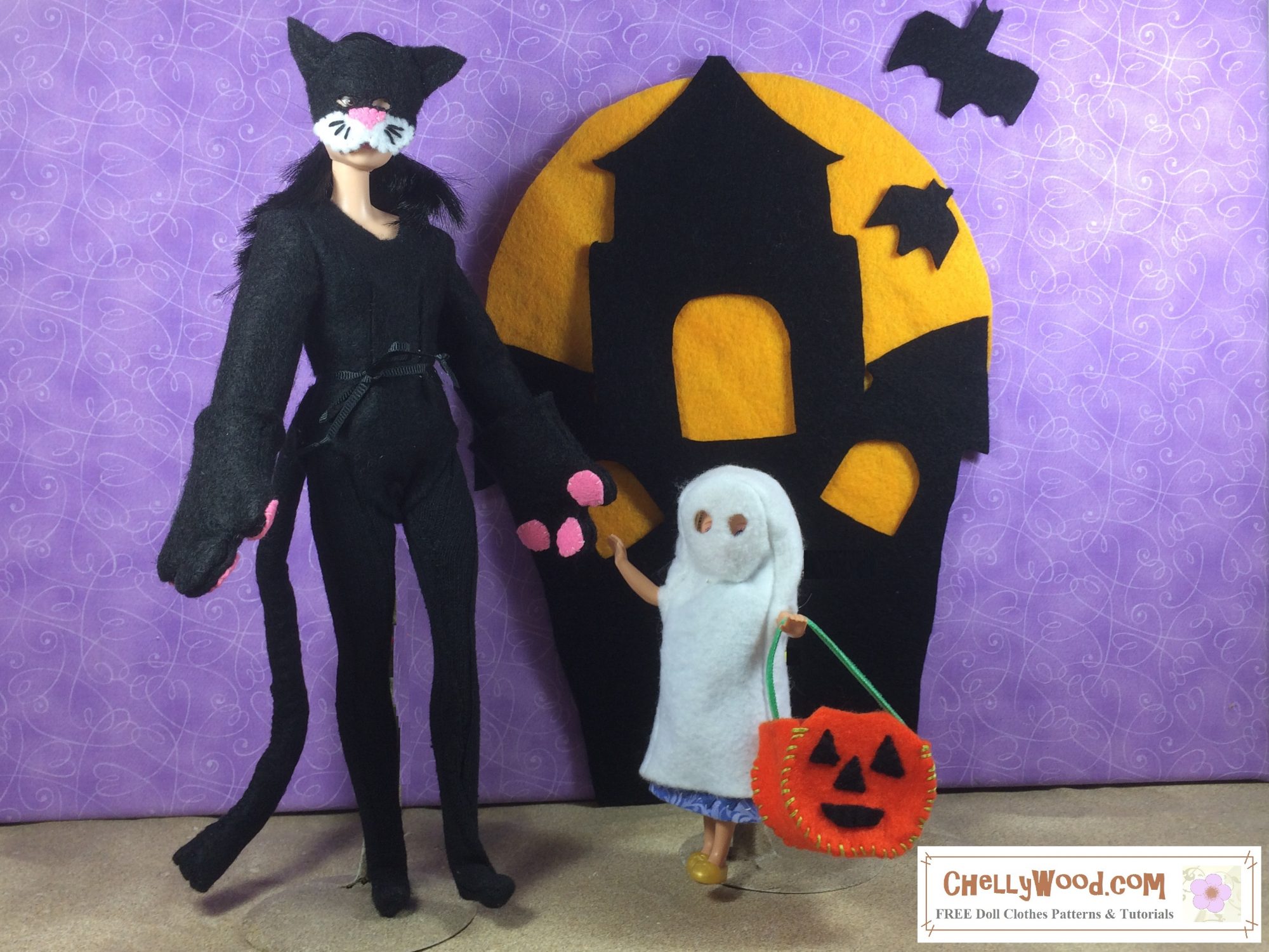 Free Cosplay / Halloween Costume Doll Clothes Patterns for 11 to 11.5 ...
