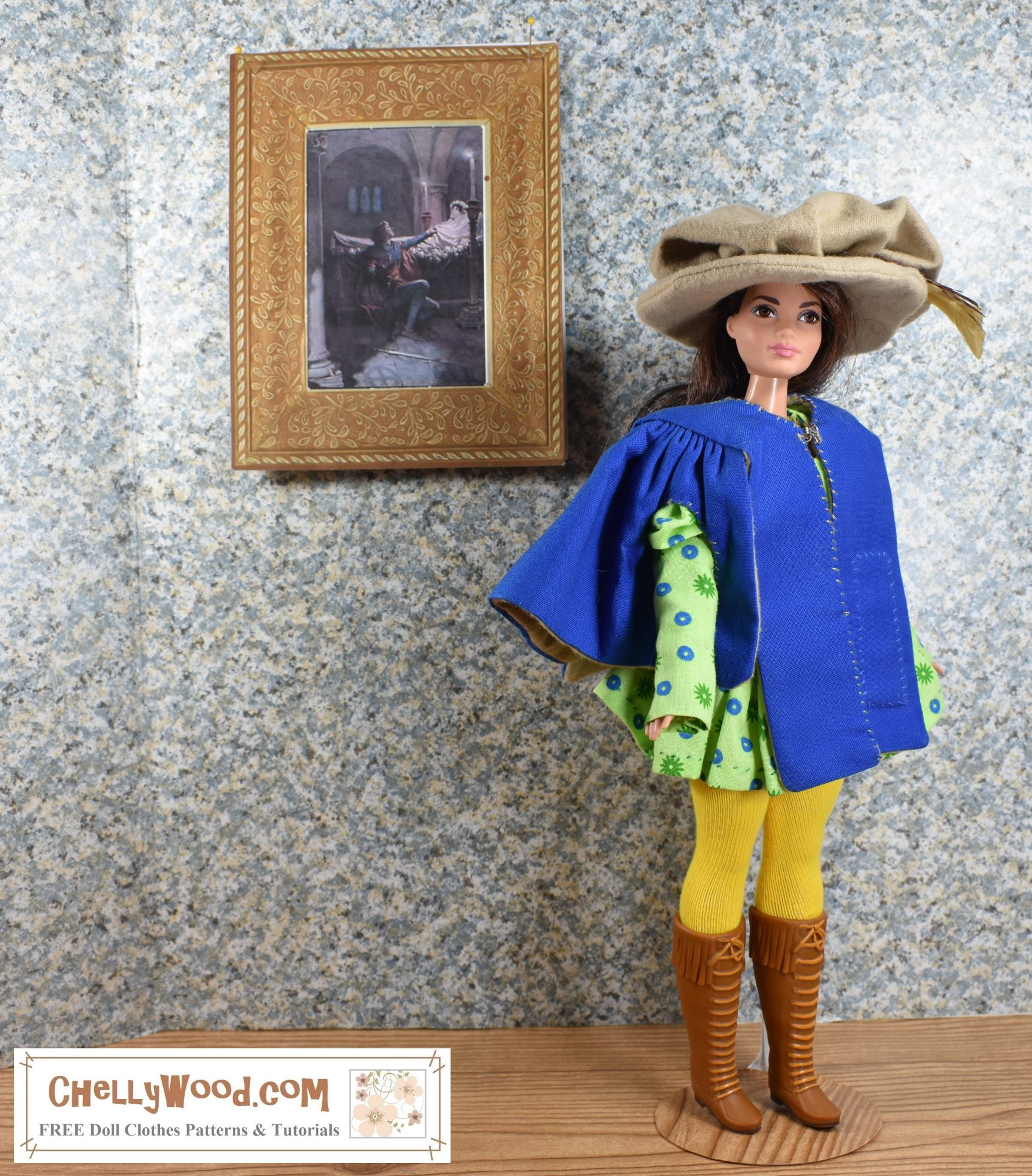 Free Cosplay / Halloween Costume Doll Clothes Patterns for 11 to 11.5 ...
