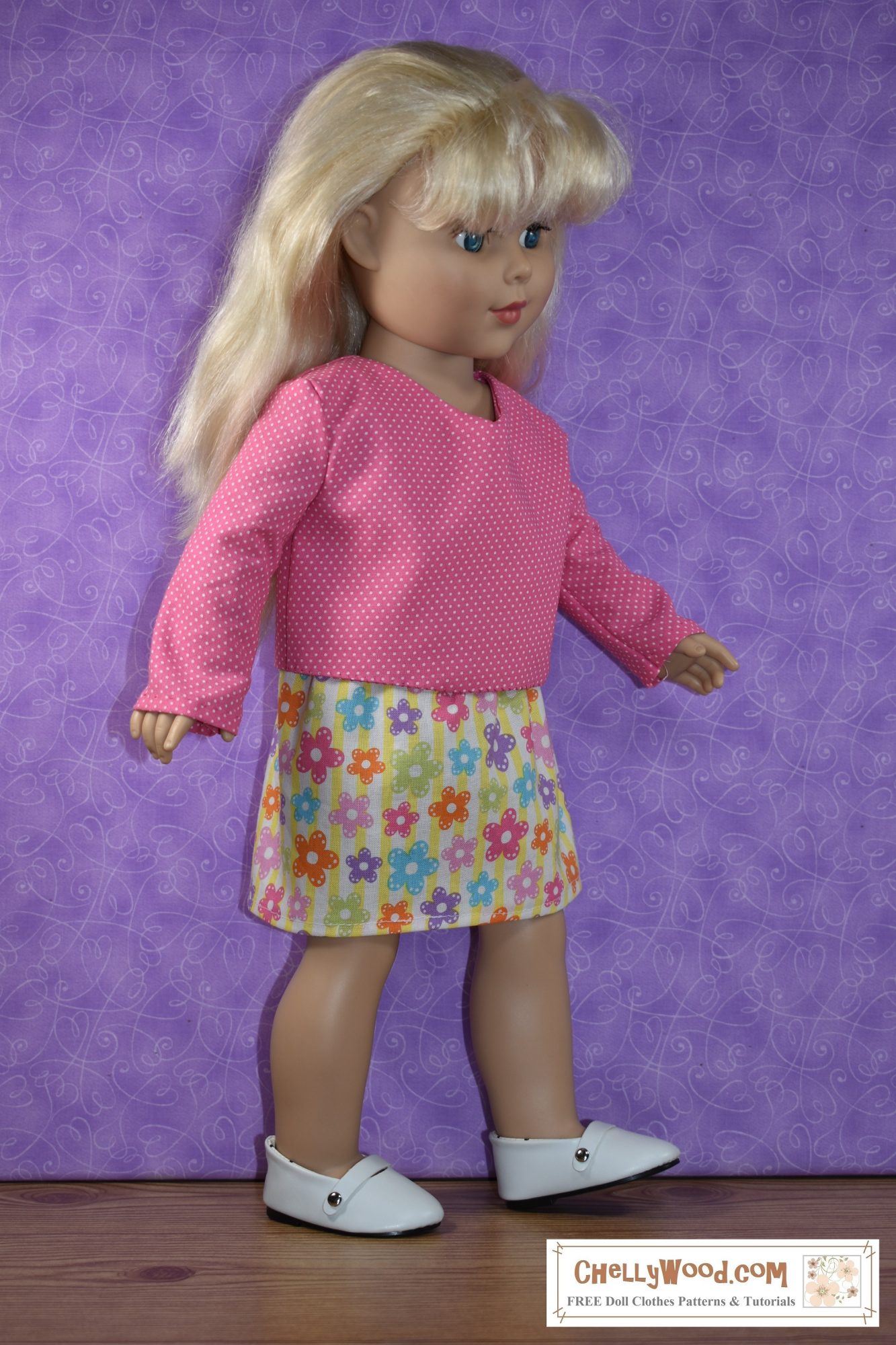 Doll Skirt Pattern Free PDF Patterns for 18 Inch dolls – Free Doll ...